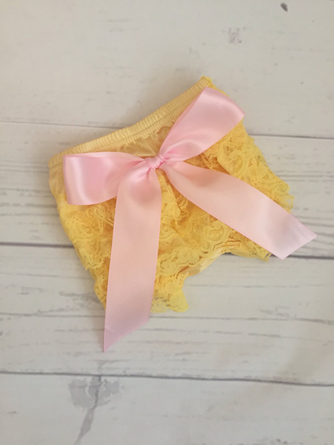 Baby Girl Lace Bloomer Set Yellow and Pink Bloomers Pink - Etsy