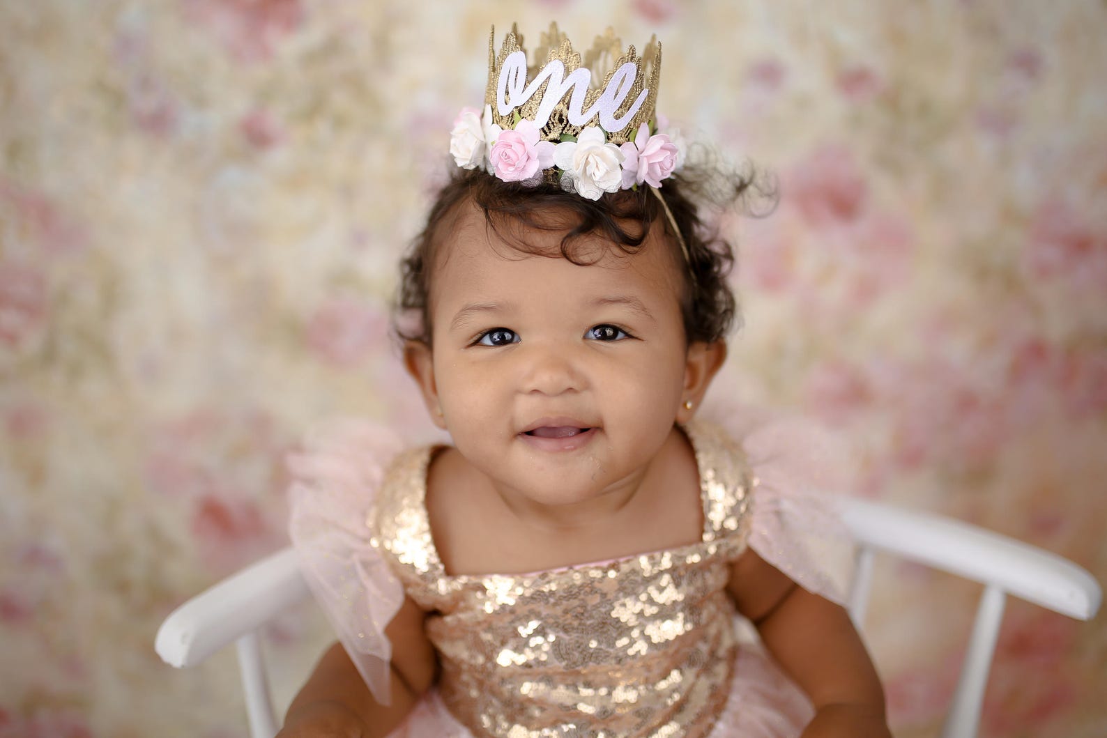 Baby Girl Dress-gold Sparkle Dress-unicorn 1st Birthday-gold and Pink ...