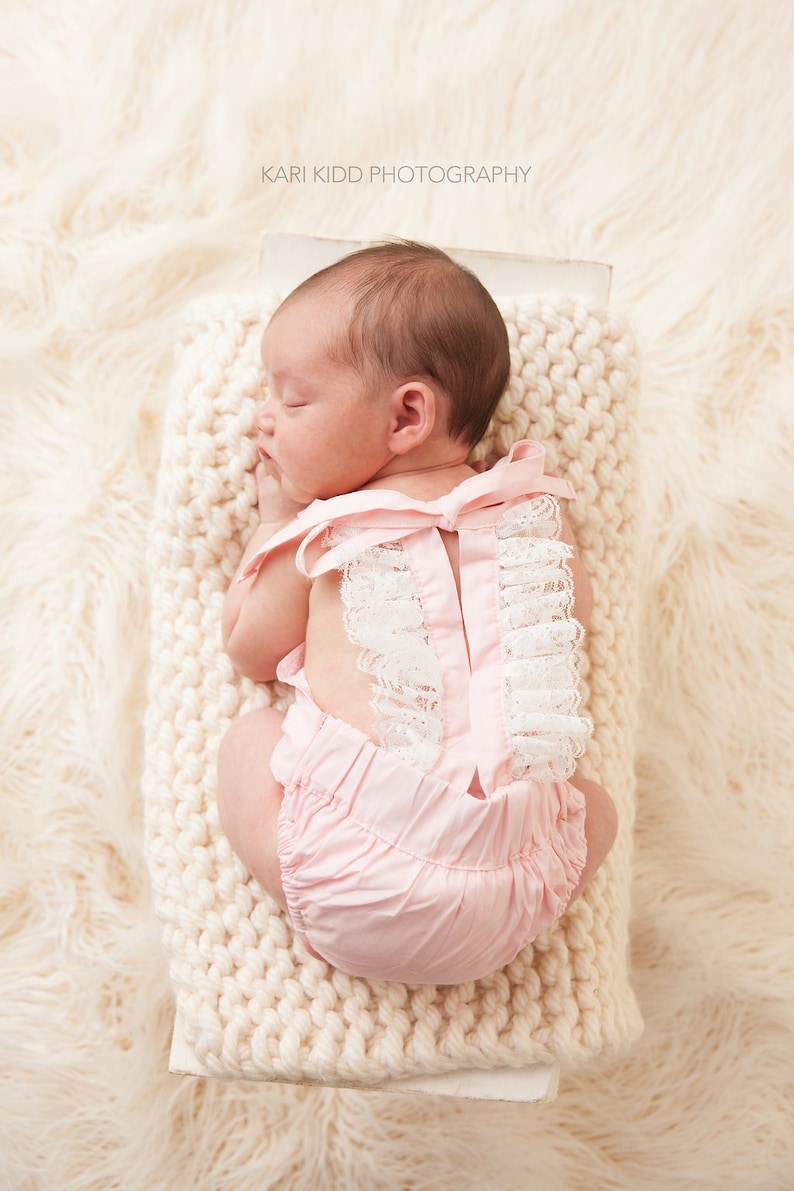 Pink Baby Romper-baby Romper-baby Bubble Romper-sunsuit-ruffle - Etsy