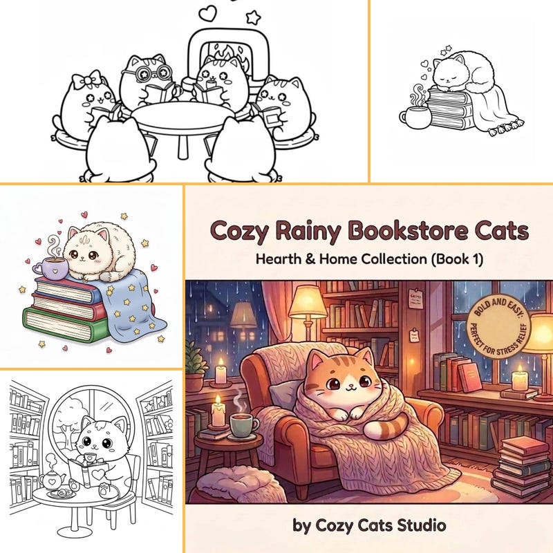 Coloring Blanket Cats - Etsy
