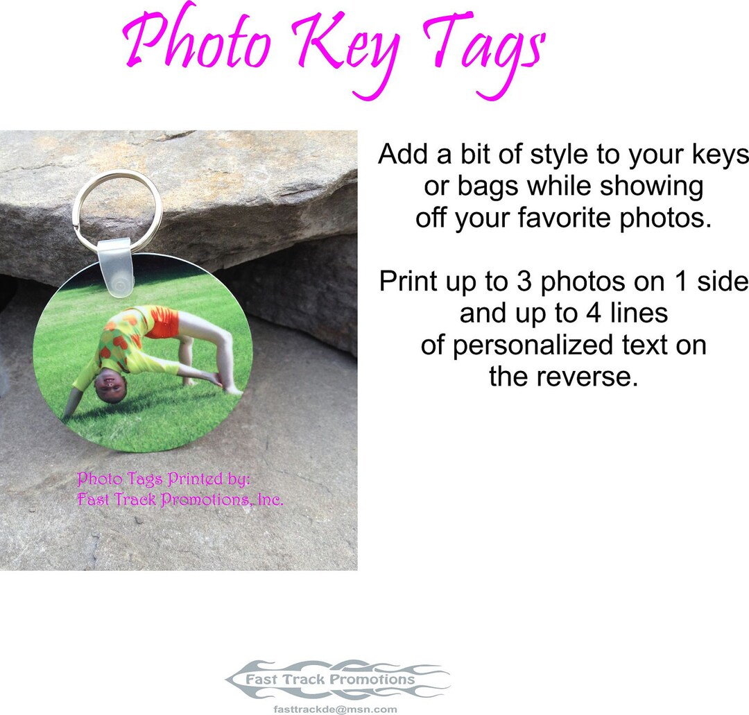 Custom Printed Photo Key Tags Round - Etsy