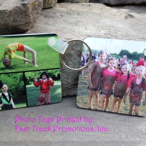 Custom Printed Photo Key Tags Square - Etsy