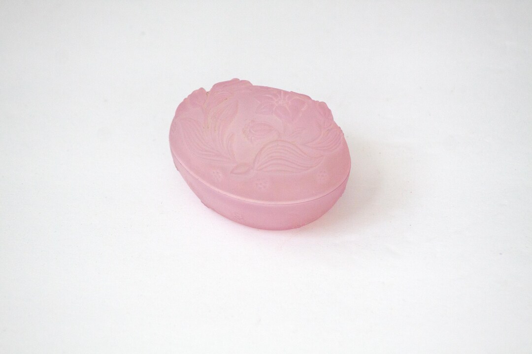 Vintage Avon Pink Egg Trinket Box Container - Etsy