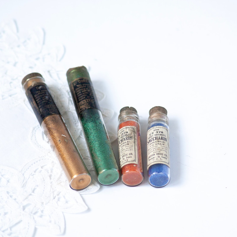 Vintage Glass Vials - Etsy