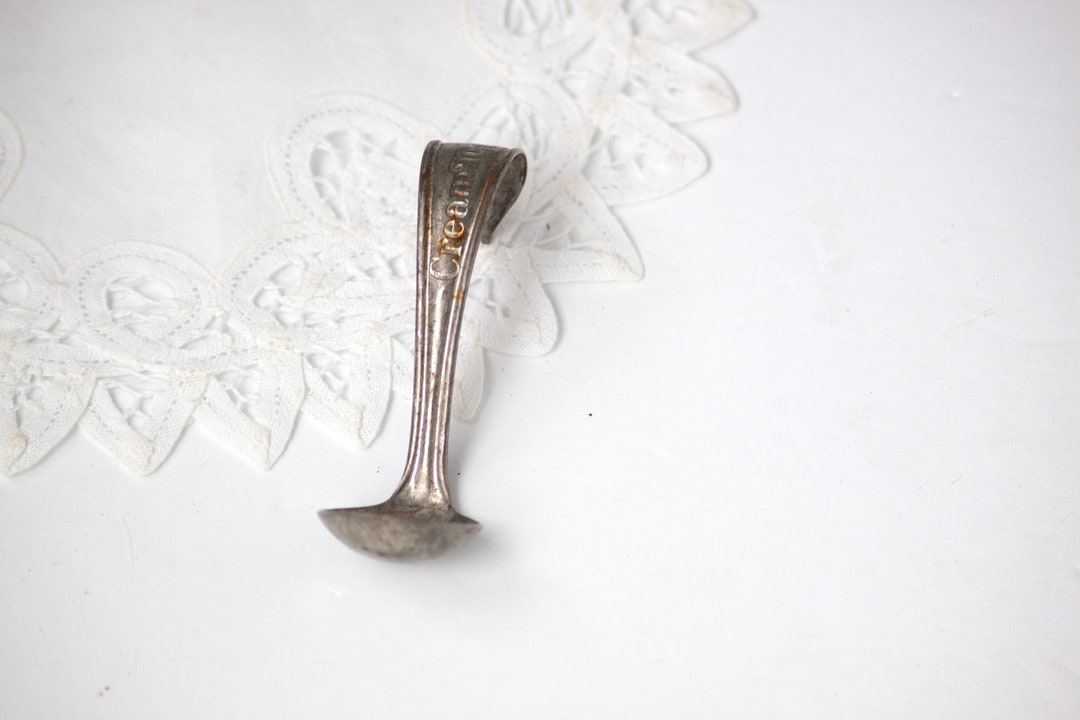 Vintage Creamtop Milk Spoon Curved Spoon - Cream Top - Etsy