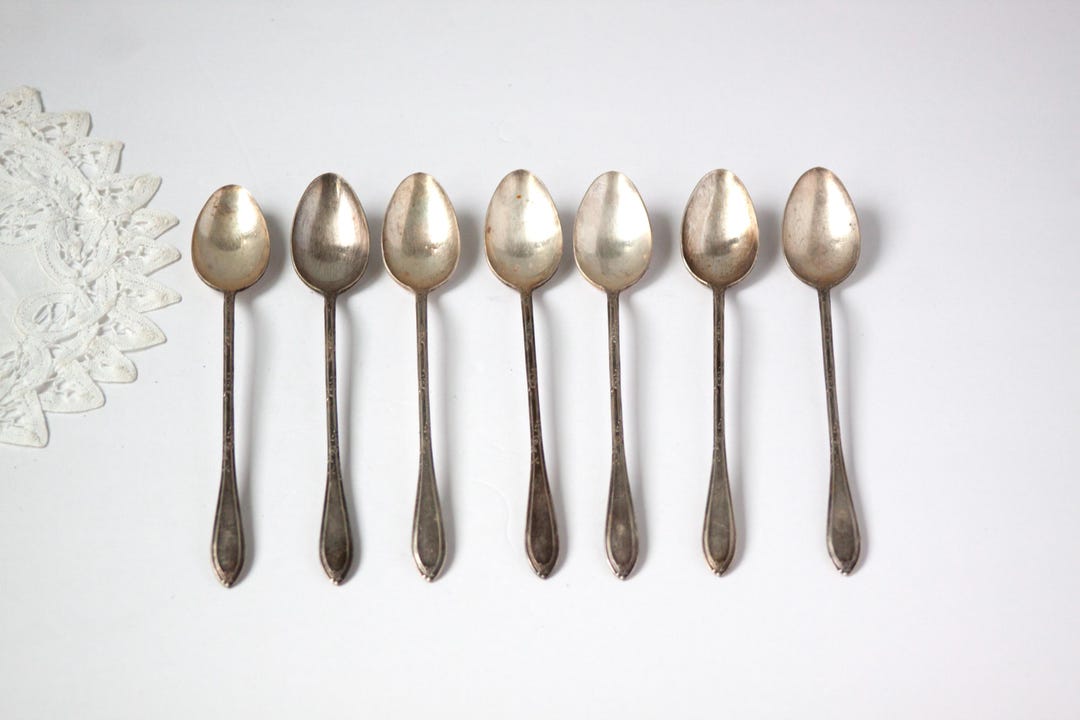 Vintage Long Handled Spoons, Milkshake or Iced Tea Spoons Set of 7 New ...