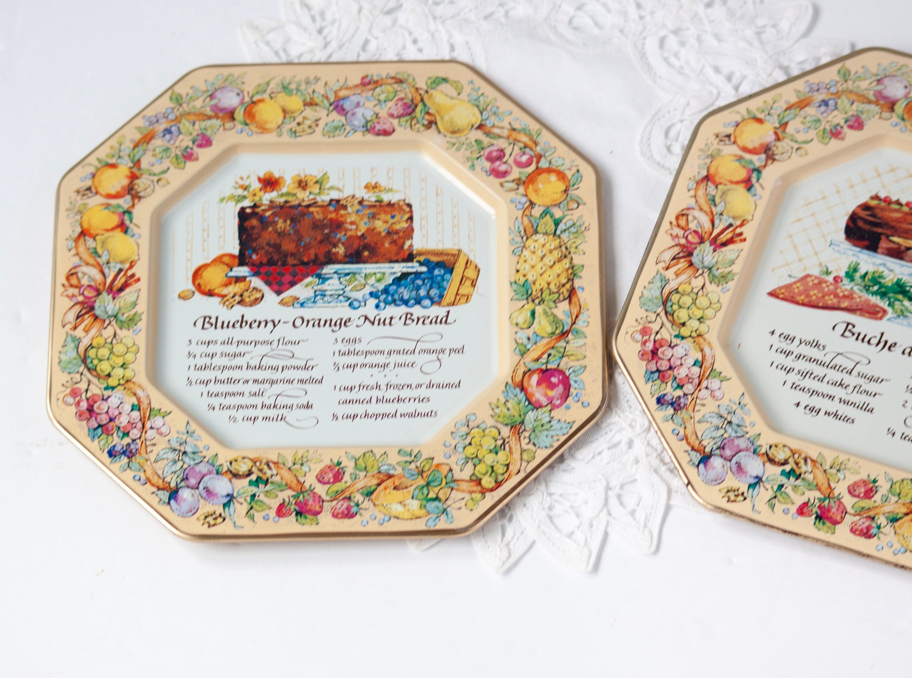 Vintage Avon Metal Recipe Tin Tray - 1982 Made for Avon in England ...