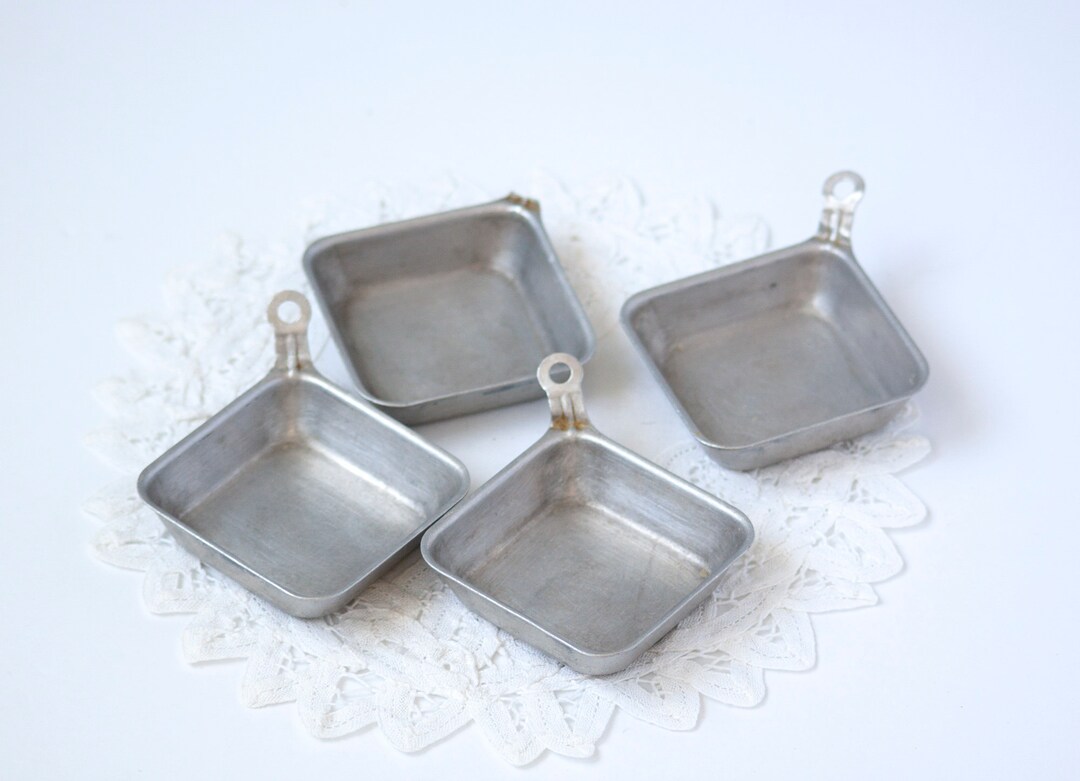 Vintage Mini Aluminum Small Mini Cake Pans - Set of 4 - Etsy