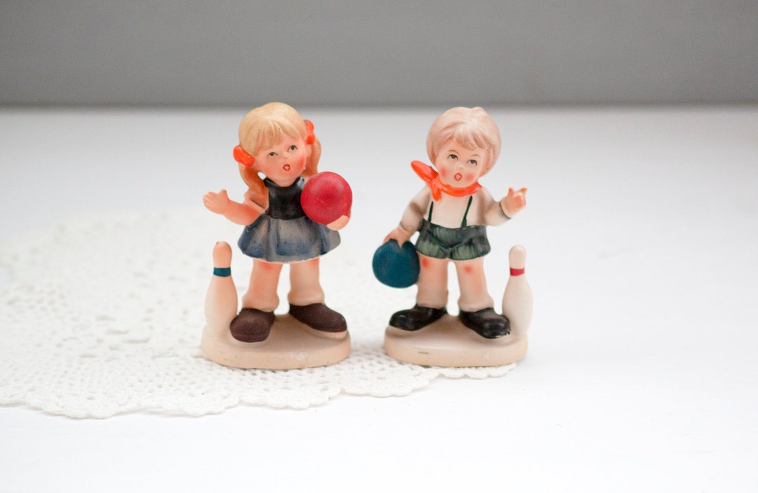 Vintage Royal Crown Figurines, Kids Bowling | Small Figurines Made in ...