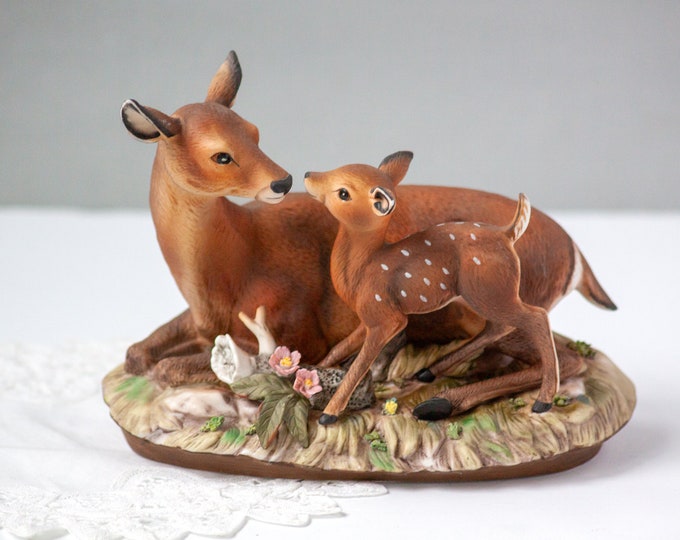 Vintage Home Interiors HOMCO Masterpiece Collection Porcelain Doe ...