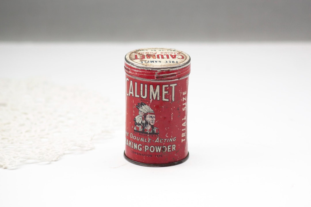 Vintage Calumet Sample Size Baking Powder Tin | Antique Advertising ...