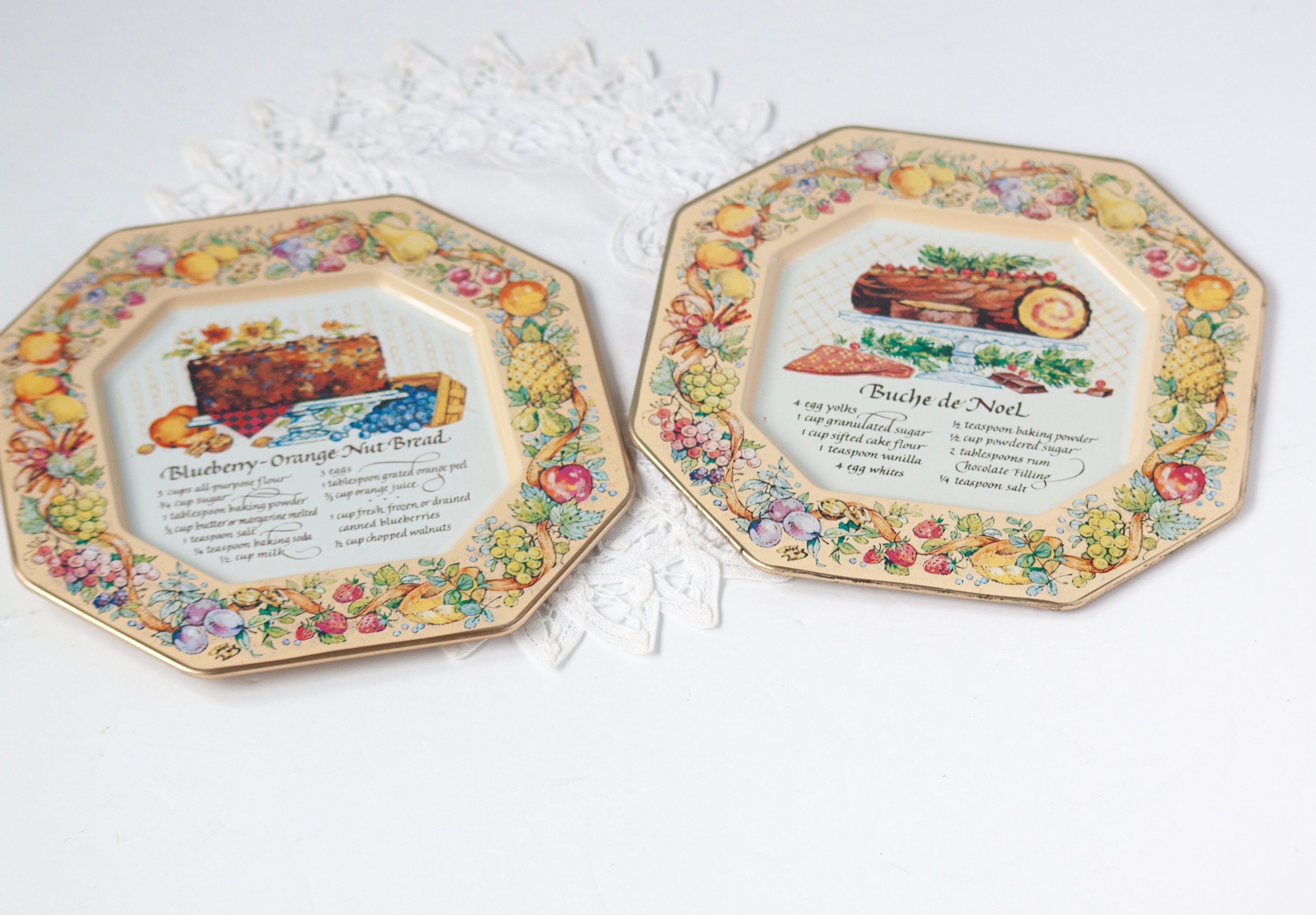 Vintage Avon Metal Recipe Tin Tray - 1982 Made for Avon in England ...