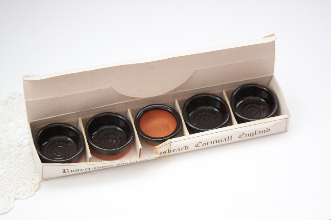 Vintage Butter Mould and Individual Butter Pots Set | Rosecraddoc ...