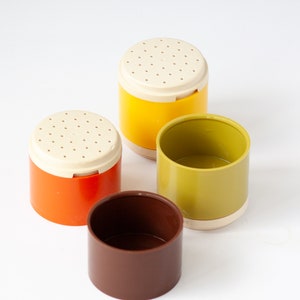 Vintage Tupperware Stacking Spice Shakers See Condition Notes - Etsy