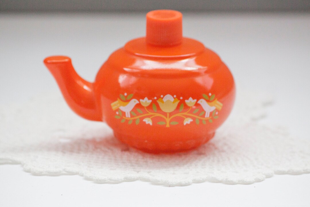 Vintage Avon Jar Orange Teapot, Collectible Avon Bottle Lemon Velvet ...