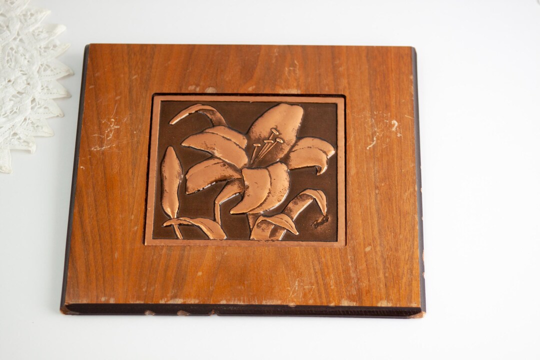 Bruce Fox Copper Lily Wall Hanging – Mid Century Metal Art - Etsy