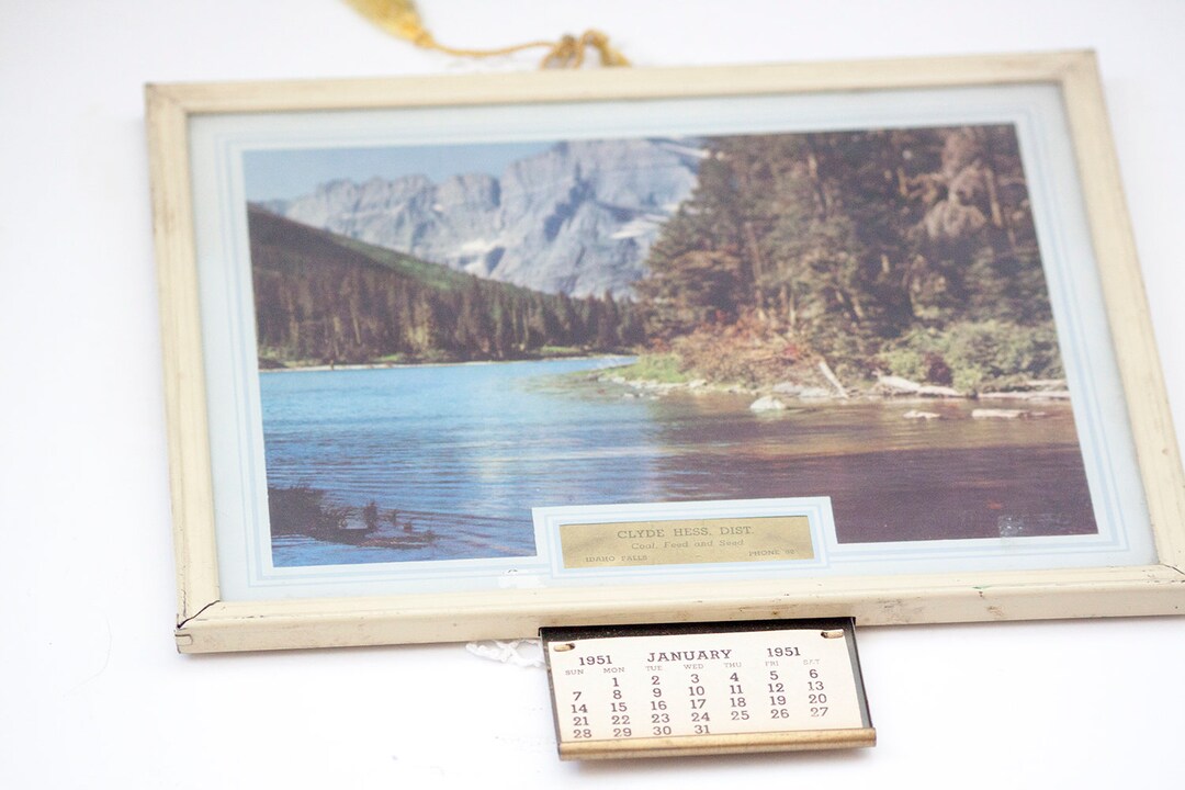 Vintage Framed Advertising Memorabilia, Clyde Hess District Coal Feed ...