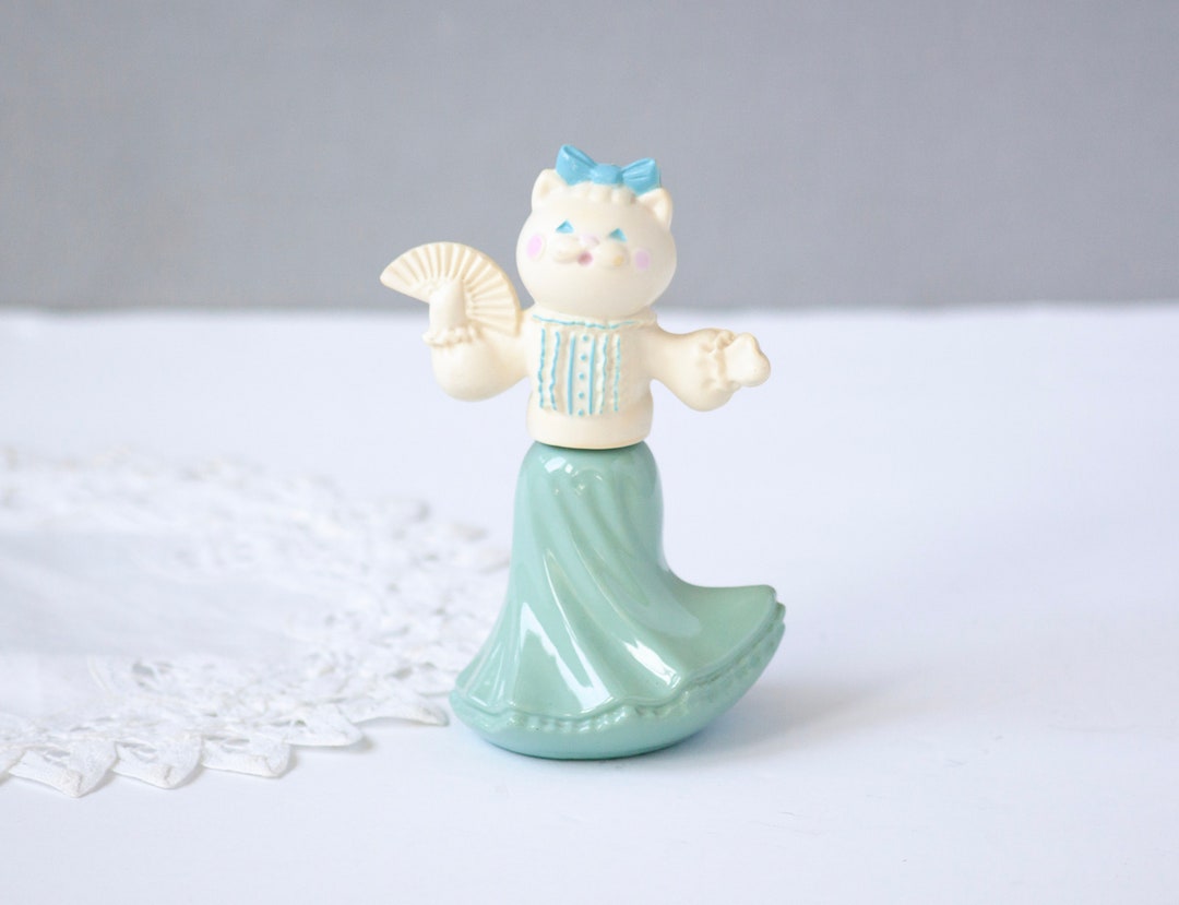 Avon Cat in a Dress Perfume Bottle Collectible Avon Novelty Perfume ...