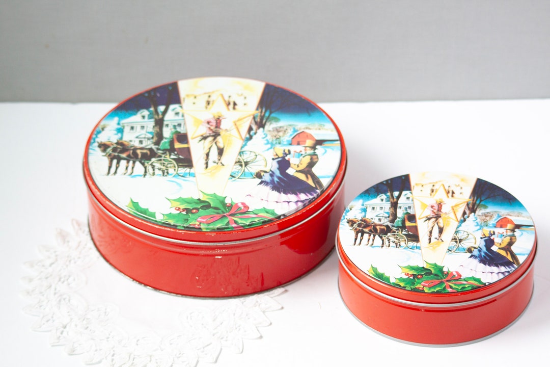 Vintage Deluxe Fruit Cake Tins by Collin Street Bakery Set of 2 ...