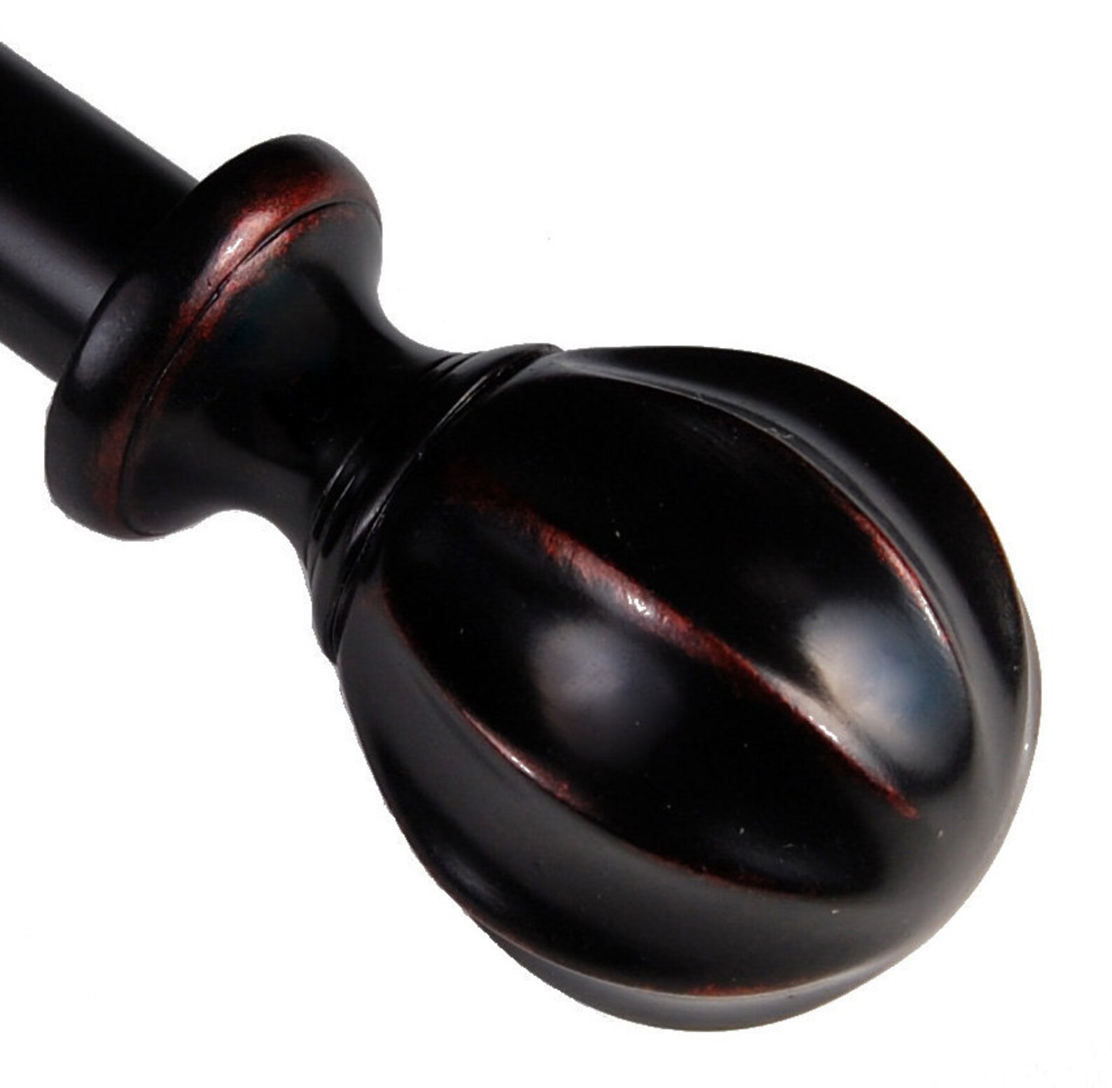 Fluted Ball Curtain Rods, Adjustable Poles, Bronze - Etsy