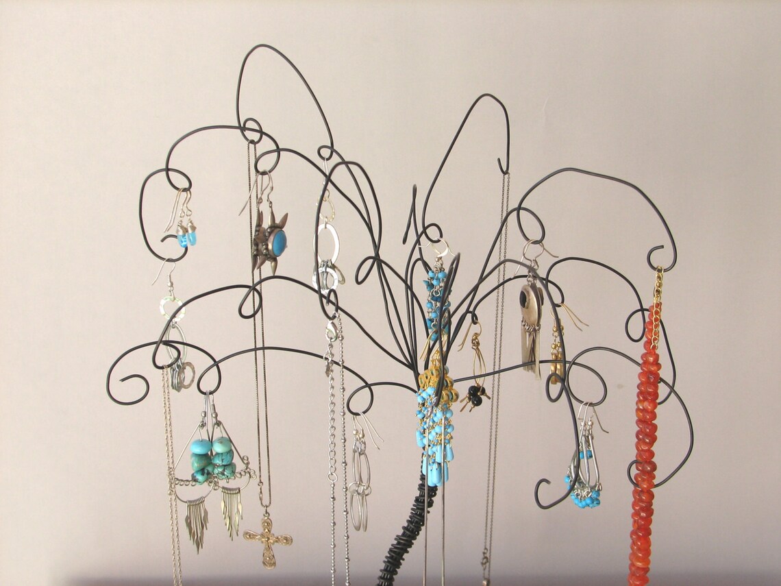 Jewelry Holder Earring Organizer Jewelry Wire Jewelry Tree Stand ...