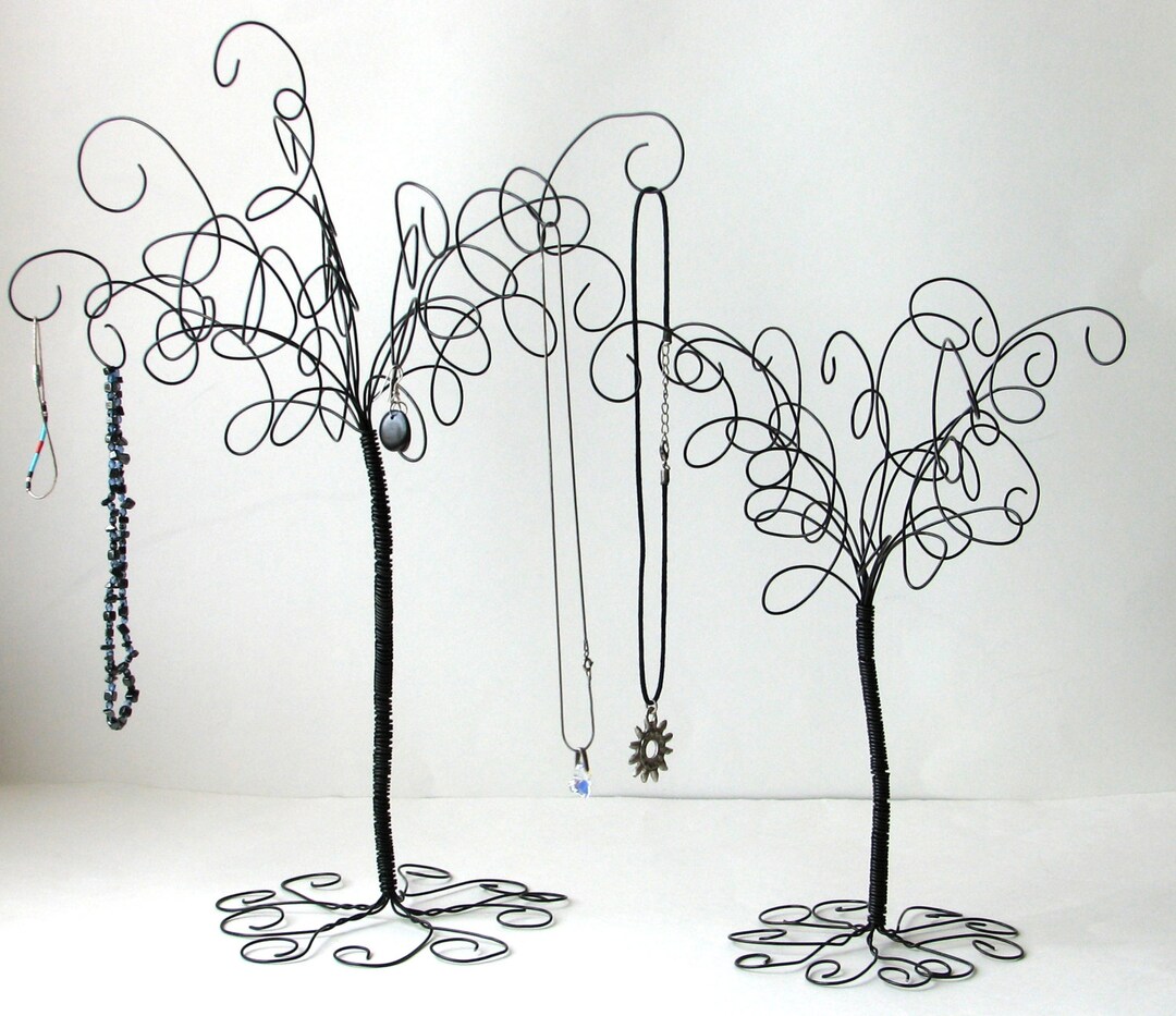 2 Wire Jewelry Tree Stands , Earring, Rings,bracelets, Organizer ...