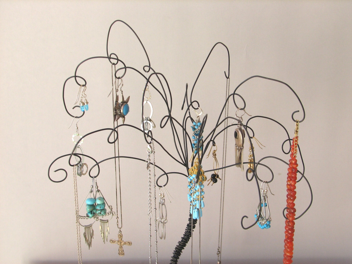 2 Wire Jewelry Tree Stands , Earring, Rings,bracelets, Organizer ...