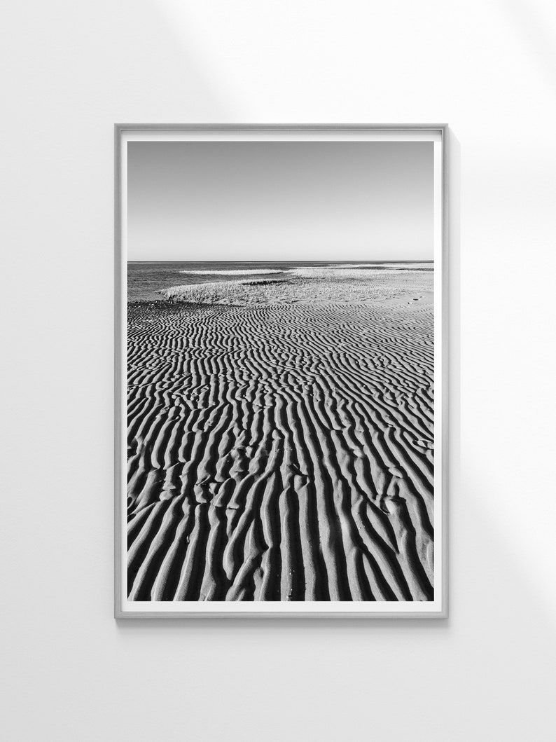 Minimalist Art Nature - Mayflower Beach Sand Ripples Photo Print ...