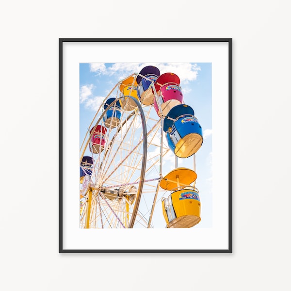 Ferris Wheel Print - Etsy
