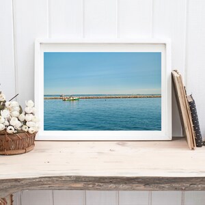 Provincetown Harbor Jetty Photo - Ocean Photography Print Cape Cod ...