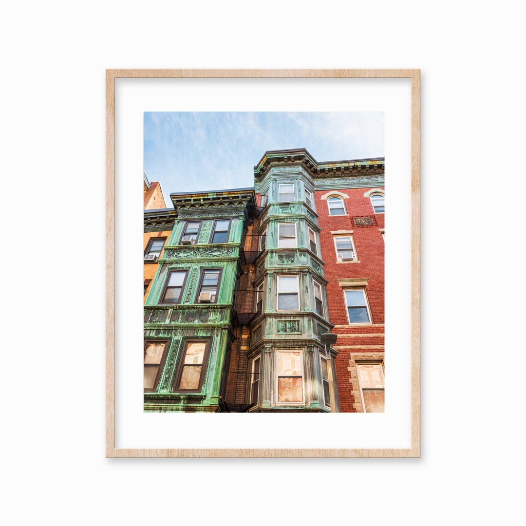 North End Boston Tenement Photo Print - Historic City Architecture Wall ...