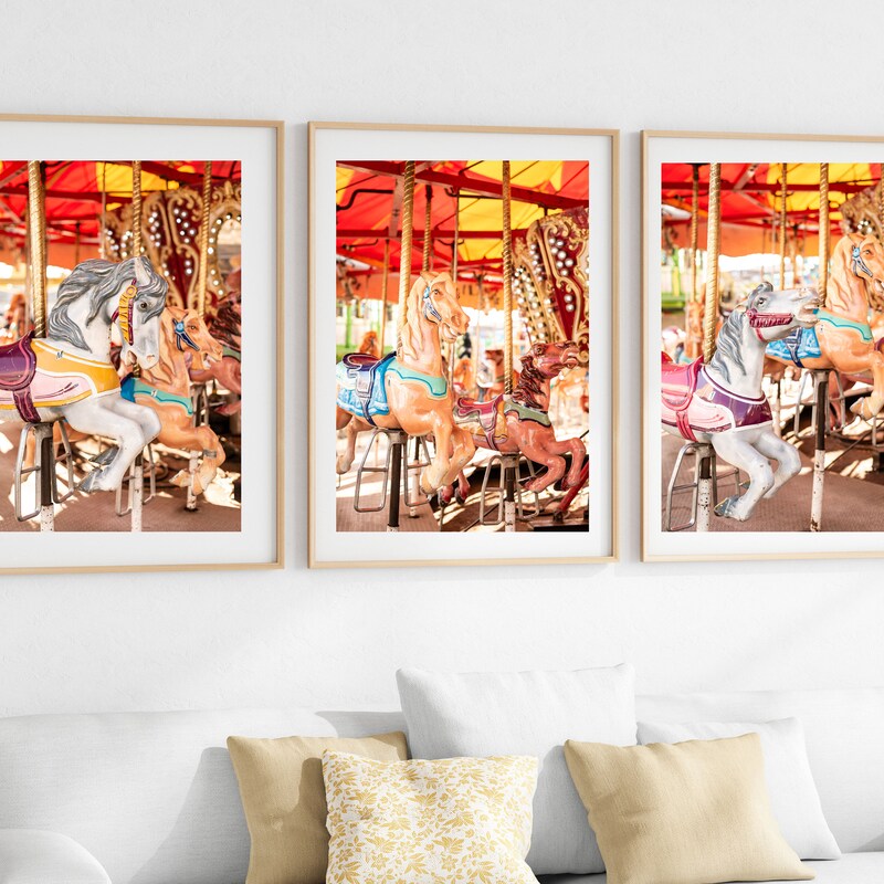 Carousel Horse Art - Etsy