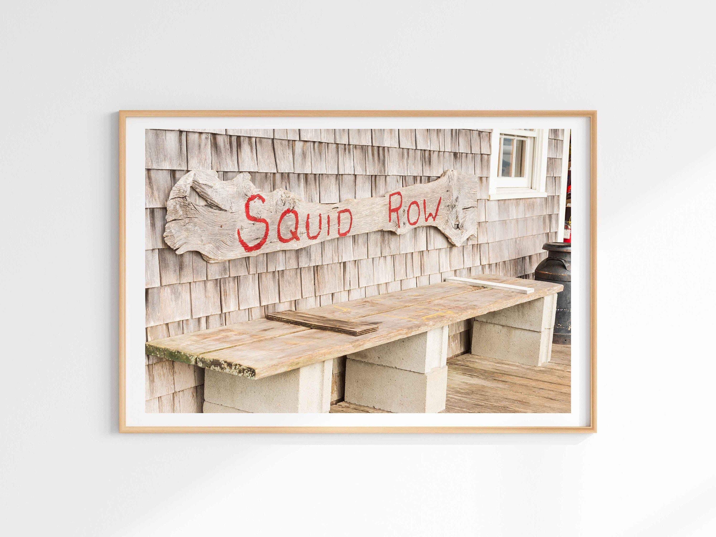 Menemsha Photo - Squid Row Bench Picture - Martha's Vineyard ...