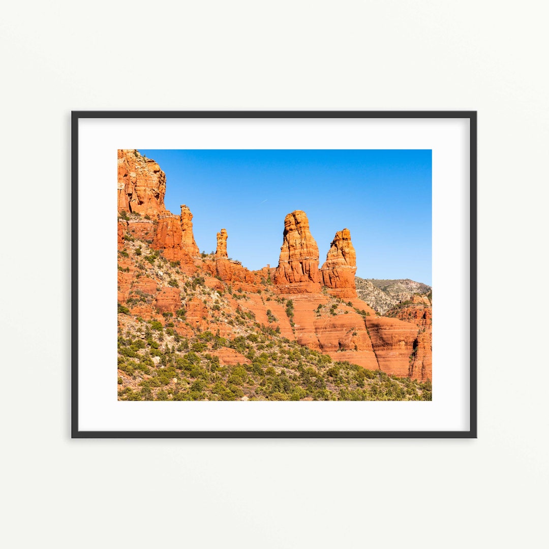 Two Nuns Sedona Rock Formation Photo - Sedona Photography Print ...