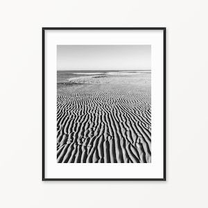 Minimalist Art Nature - Mayflower Beach Sand Ripples Photo Print ...