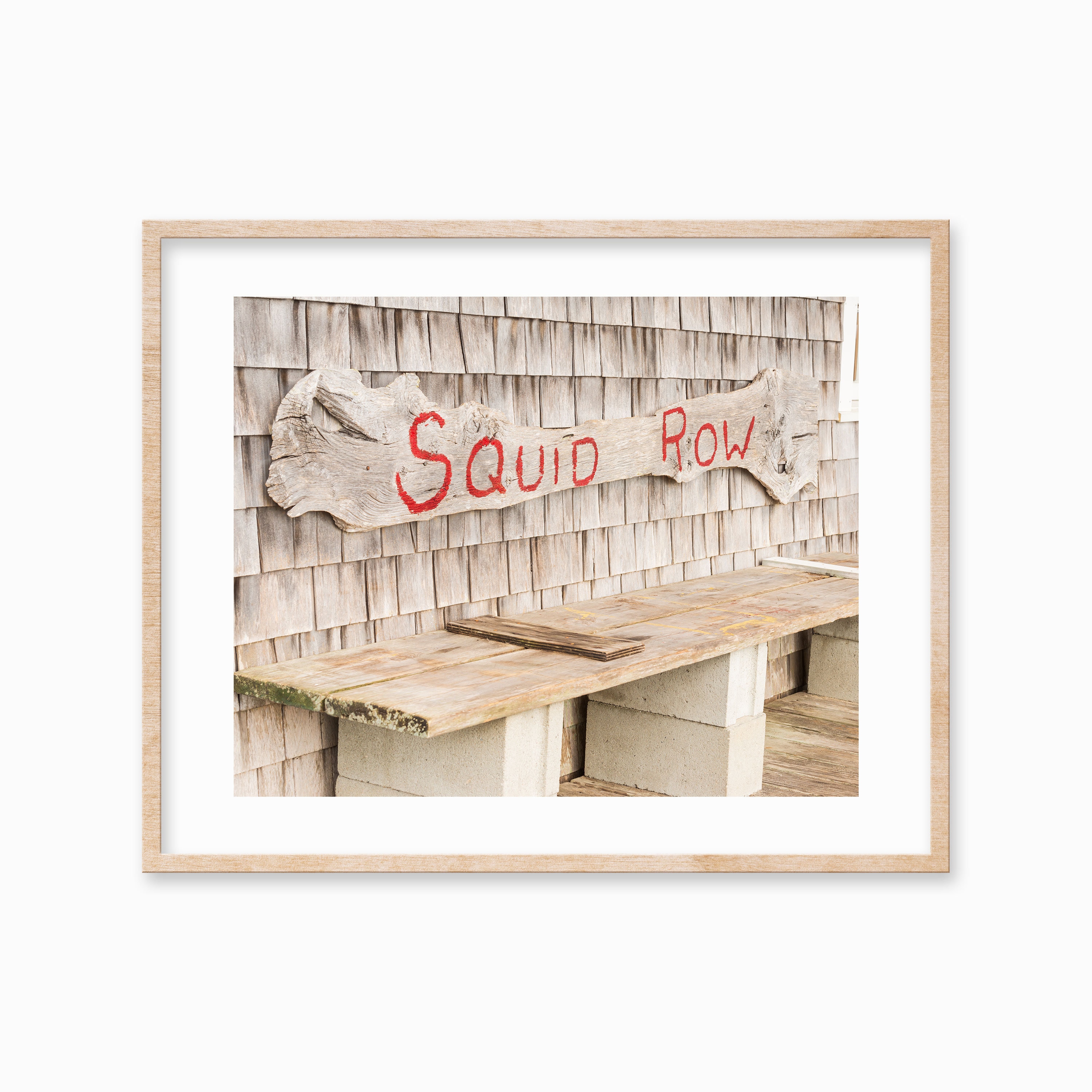 Menemsha Photo - Squid Row Bench Picture - Martha's Vineyard ...
