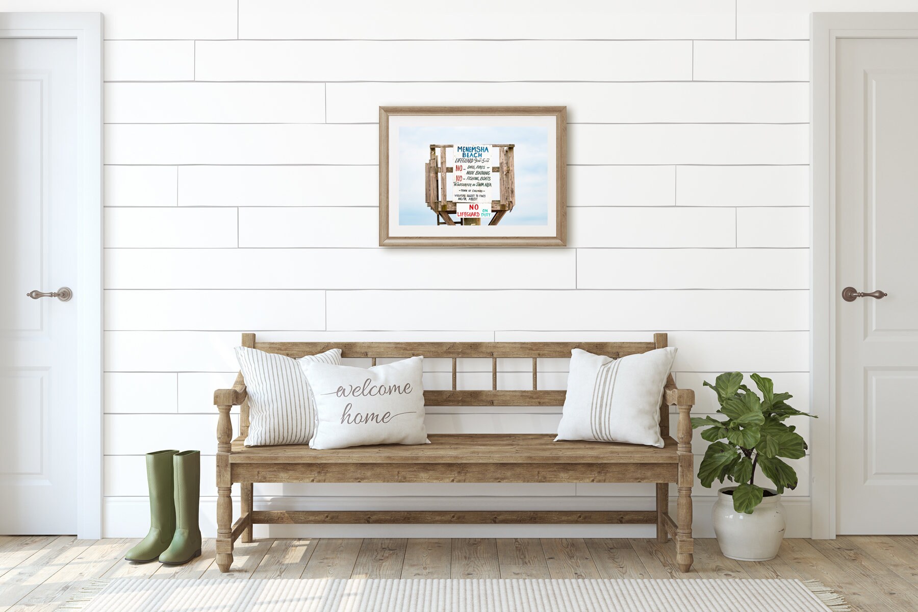 Menemsha Public Beach Sign Photograph Martha's Vineyard Photography ...