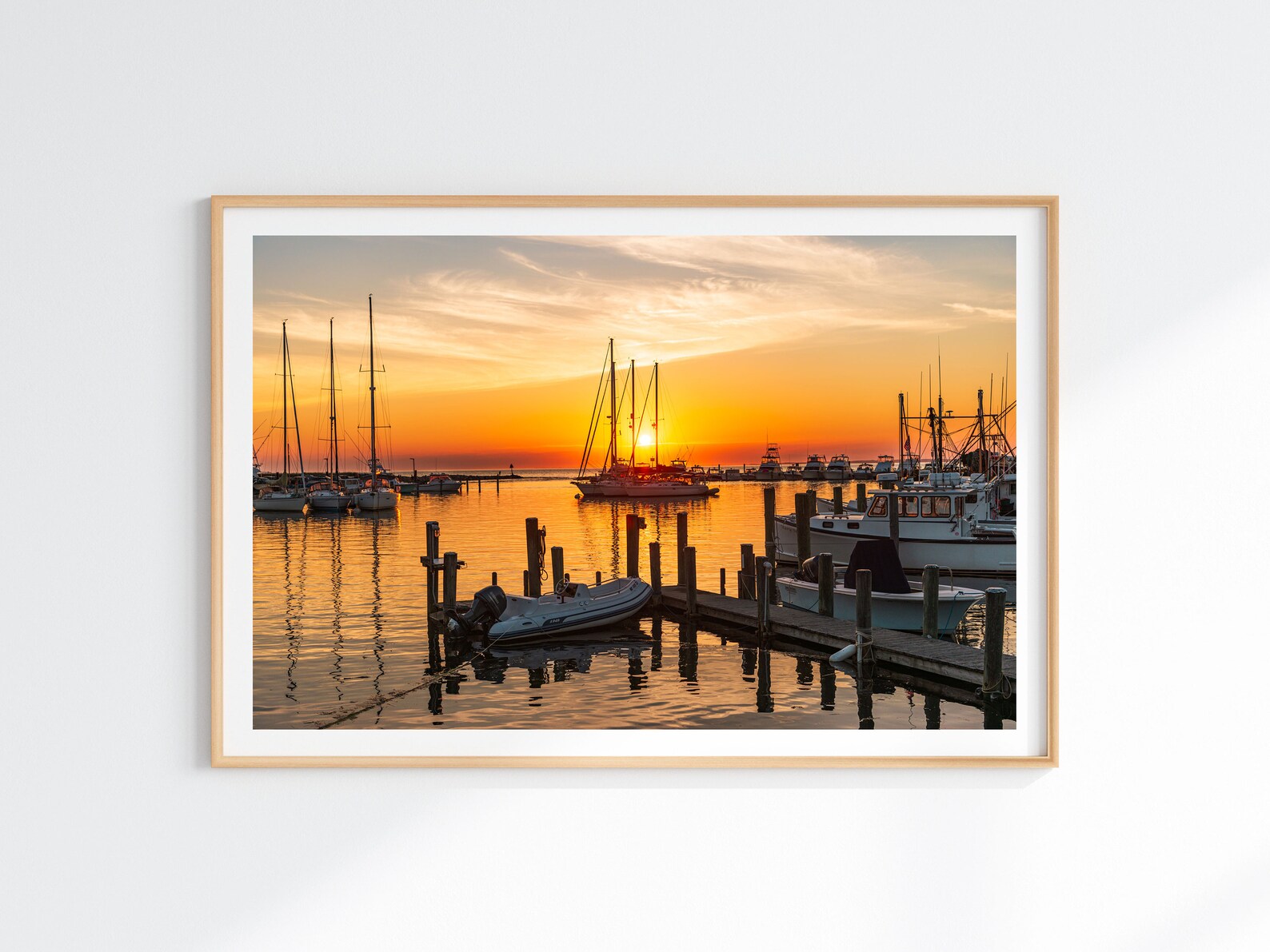 Menemsha Sunset Print Black and White Sunset Wall Art Marthas Vineyard ...