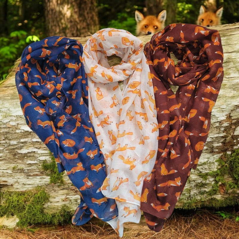 Fox Scarf - Etsy