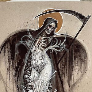 Crypt Reaper 8x10” Hand Detailed Signed Print - Etsy