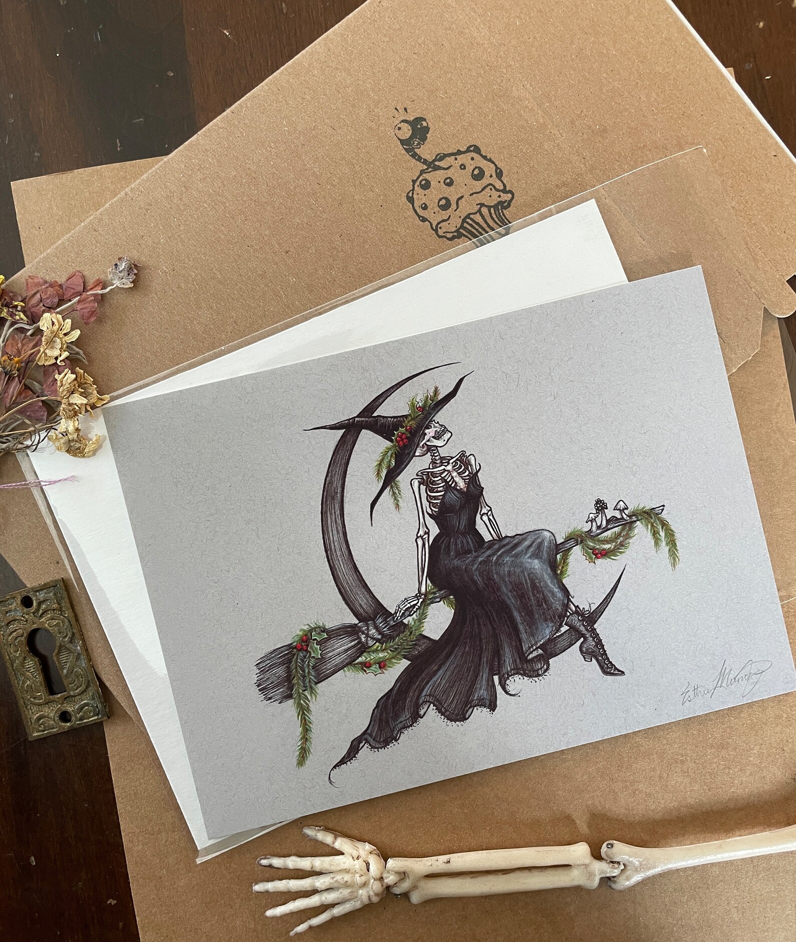 Holly Witch 7x5” Signed Print - Etsy