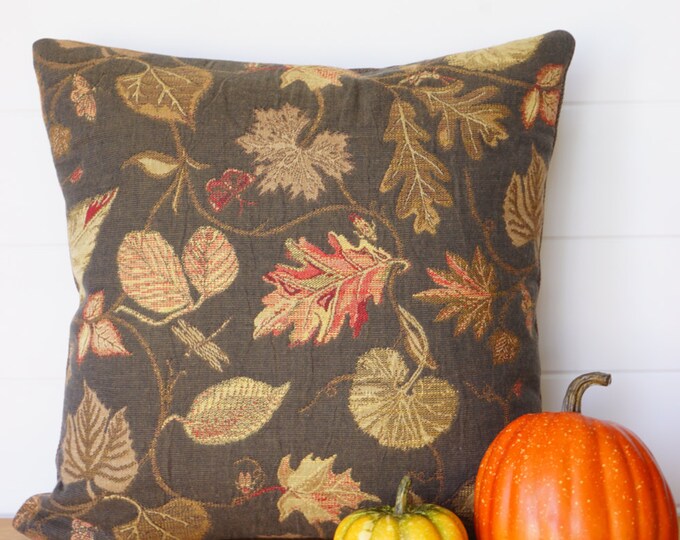 Fall Pillows, Fall Leaves Pillow Cover, High-end Fabric, Brown Pillows ...