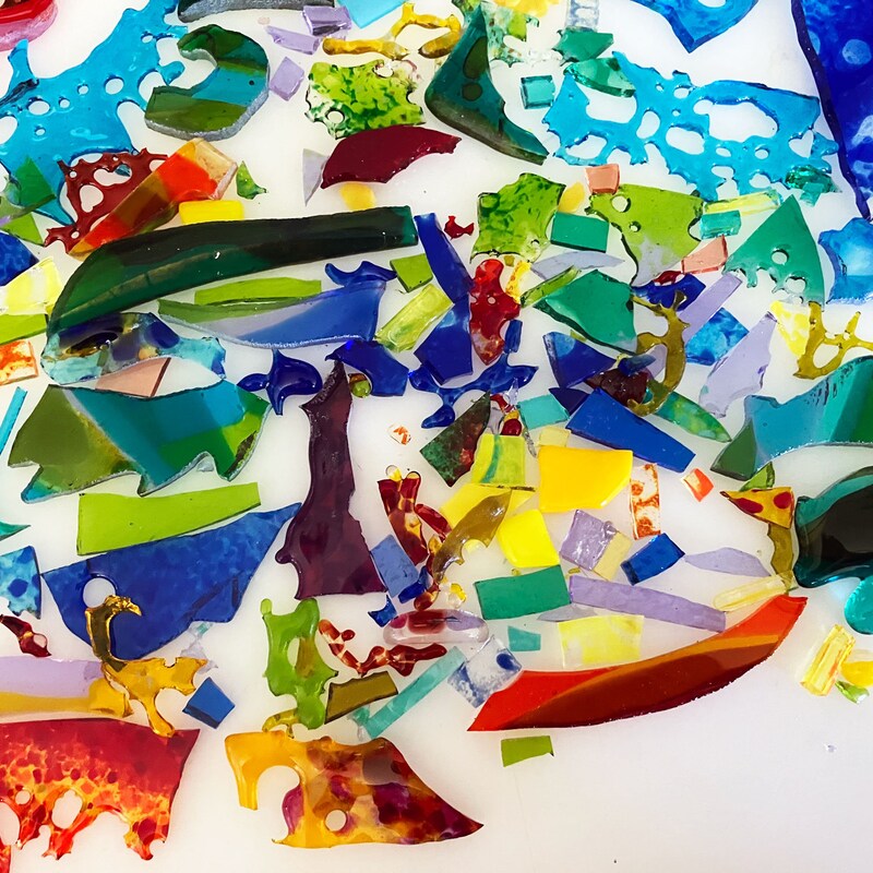 Stained Glass Scraps - Etsy