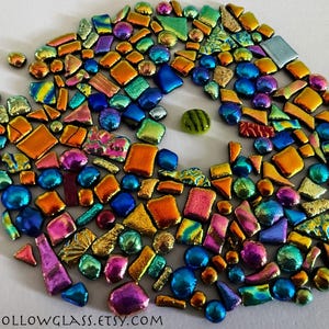 Dichroic Tiny Tiles Jewelry Mosaic - Etsy