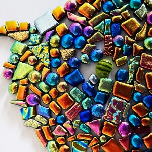 Dichroic Tiny Tiles Jewelry Mosaic - Etsy