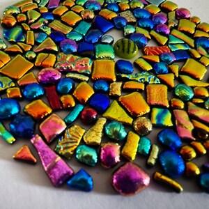 Dichroic Tiny Tiles Jewelry Mosaic - Etsy
