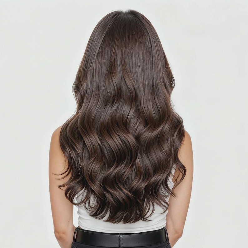 Invisible Tape in Human Hair Extensions Dark Chocolate Brown | Seamless ...