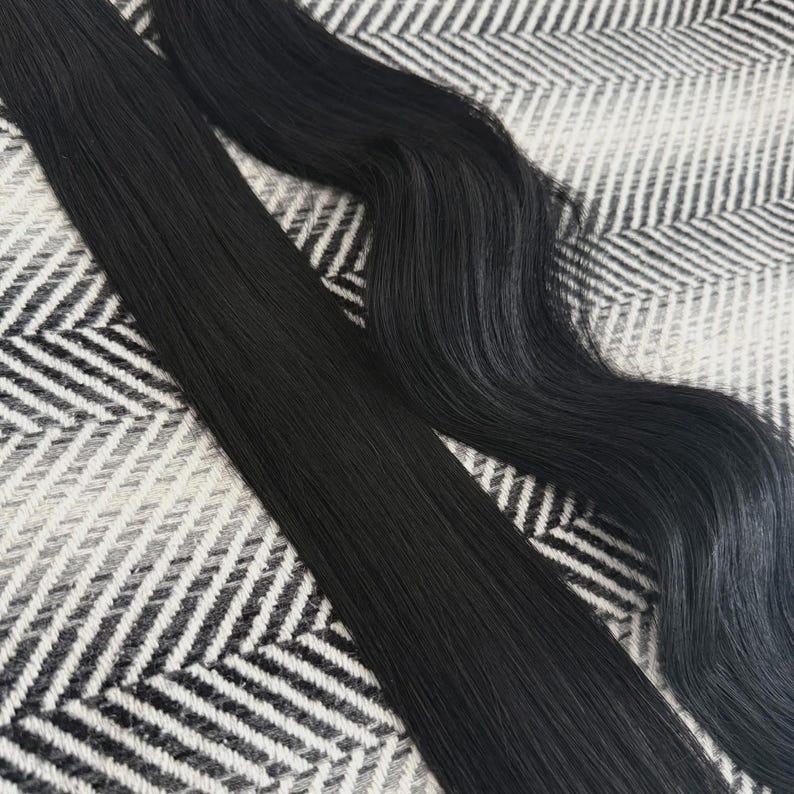 Tape Hair Extensions #1 Jet Black - Etsy