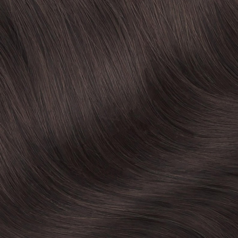 Invisible Tape in Human Hair Extensions Dark Chocolate Brown | Seamless ...