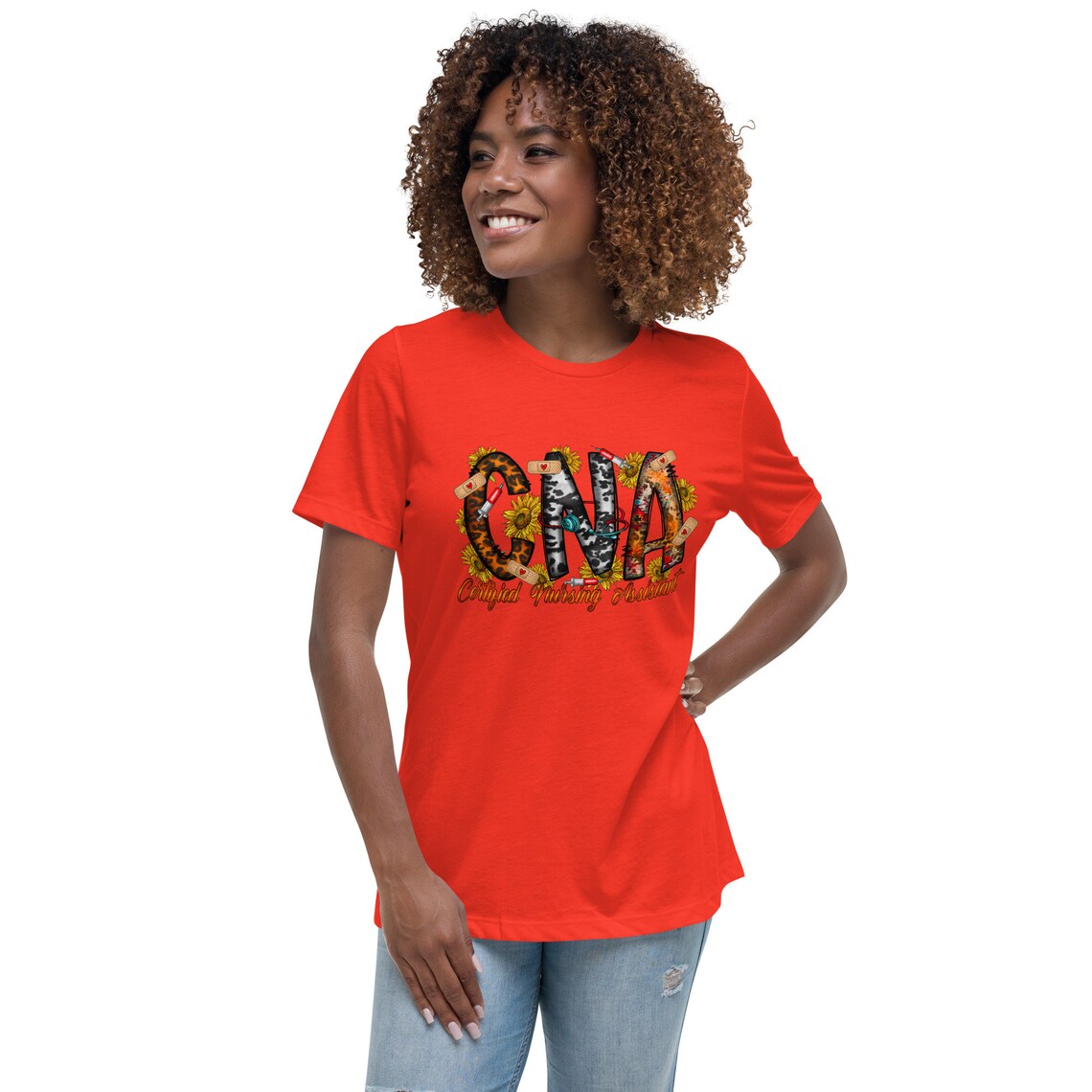 CNA Shirt, CNA Life Nursing Assistant Shirt, Cute Leopard Health Care ...